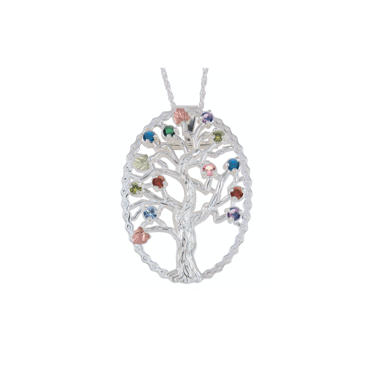 White gold family tree necklace store