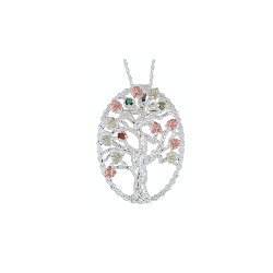 Black Hills Gold or Sterling Silver Family Tree Necklace 1 to 14 Sterling Silver Jewelry Black Hills Gold